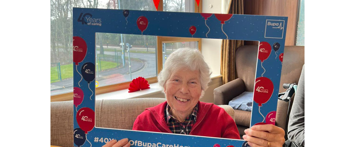Care home celebrates Bupa’s 40th with Ruby Red Carpet party | Bupa UK